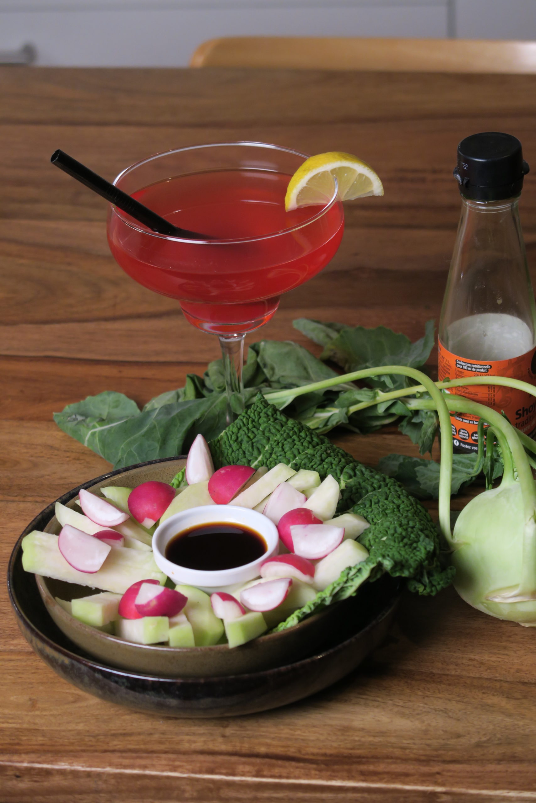 Chou rave cru et sauce soja à l'apéro - La Marmite de Lo